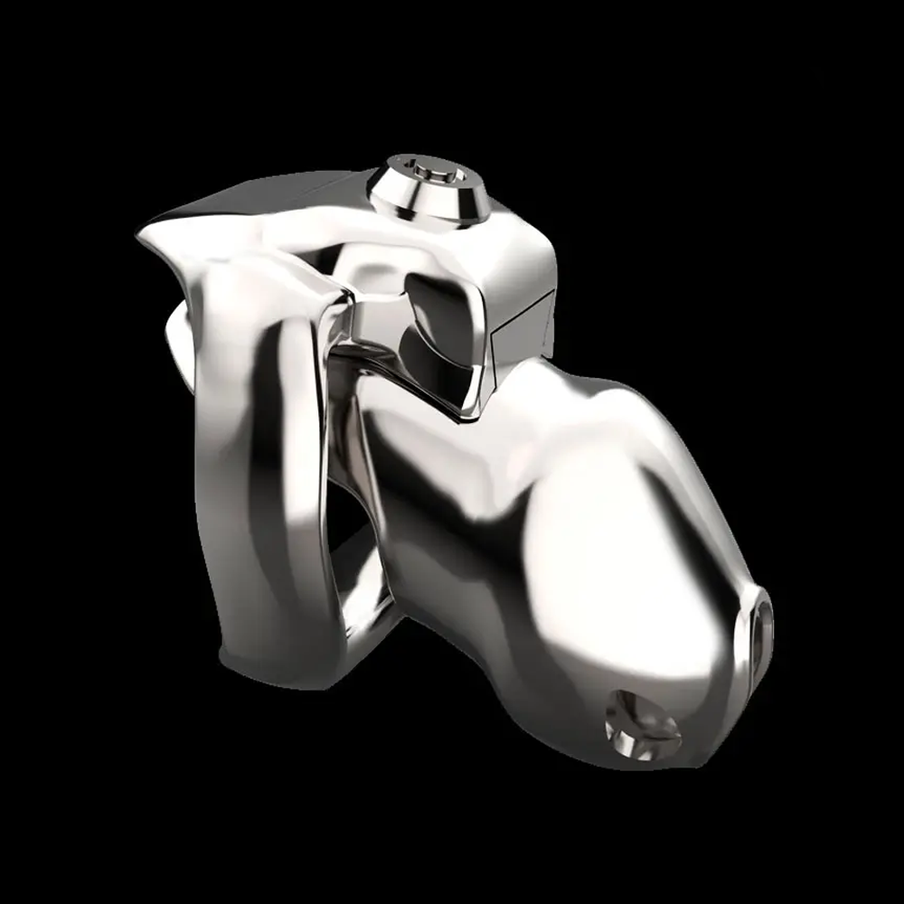 Locked from Above Steel Cock Cage – Cock Cage Australia